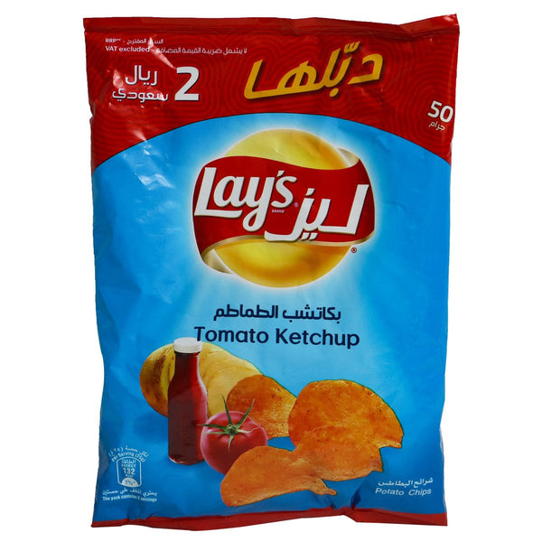 Lay's Potato Chips Tomato Ketchup 48g | GETIT.QA
