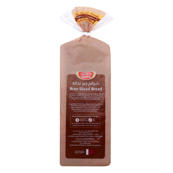 Qbake Bran Sliced Bread 650 g | GETIT.QA