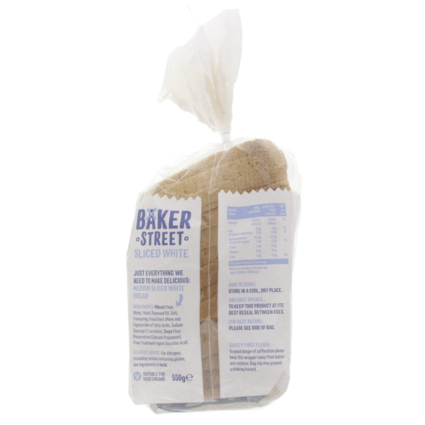 Baker Street Medium White Sliced Bread 550 g | GETIT.QA