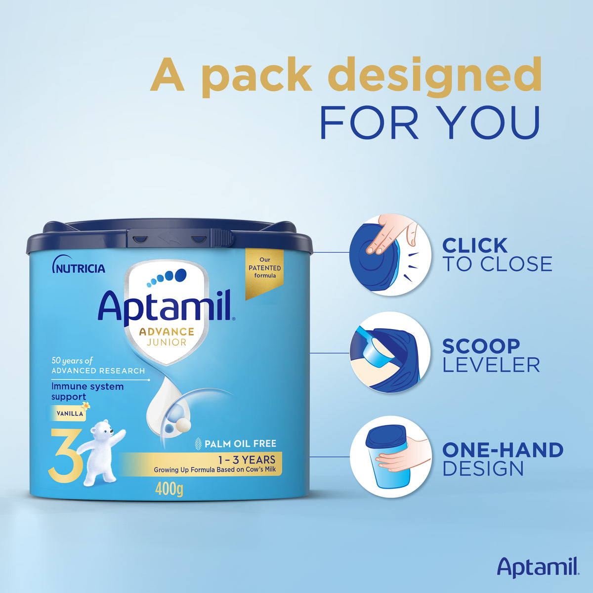 Aptamil Advance Junior Stage 3 Growing Up Formula Vanilla Flavour From ...