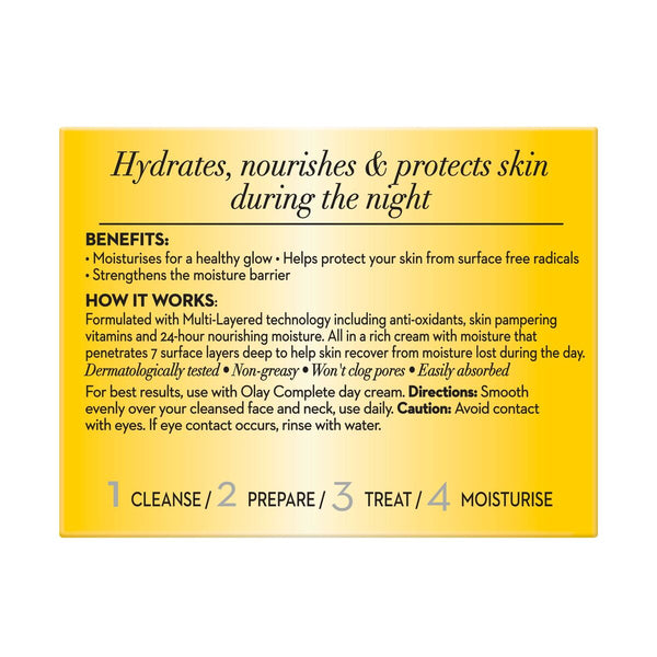 Olay Essentials Complete Night Cream Normal, Dry And Combo Skin 50 ml ...