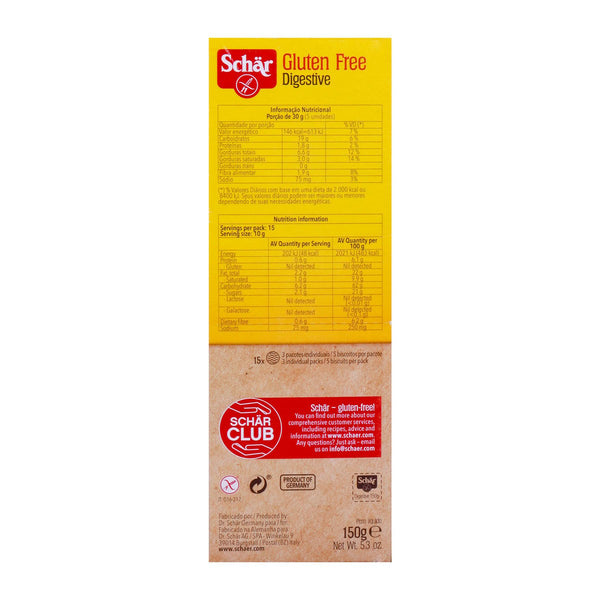 GETIT.QA | SCHAR DIGESTIVE BISC G/F 150G | COD available