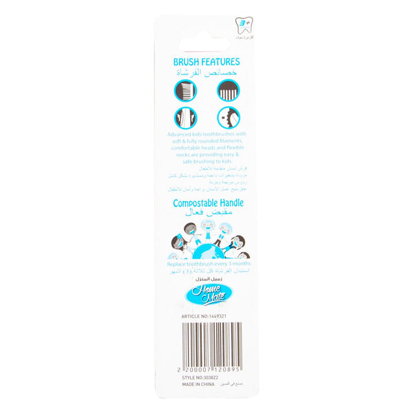 Home Mate Kids Toothbrush Soft Assorted 2 pcs | GETIT.QA