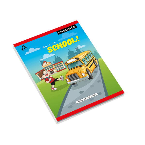 Classmate Note Book Four Line A4 200s Assorted | GETIT.QA