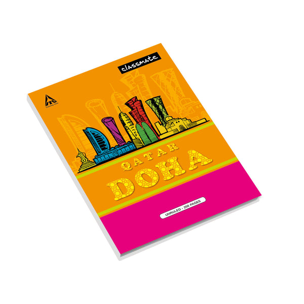 Classmate Note Book Plain A4 200s Assorted | GETIT.QA