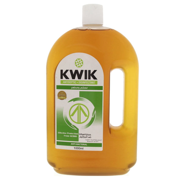 Kwik Antiseptic Disinfectant Anti Bacterial Liquid 1 Litre | GETIT.QA