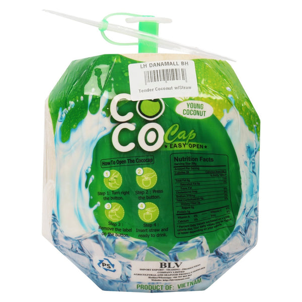 GETIT.QA | TENDER COCONUT WITH STRAW 1 PC | COD available