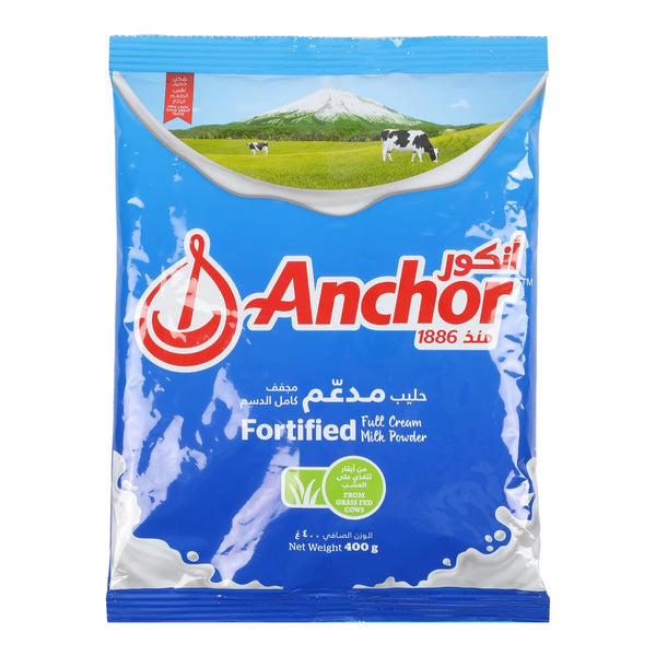 GETIT.QA | ANCHOR FULL CREAM MILK POWDER POUCH 400G | COD available