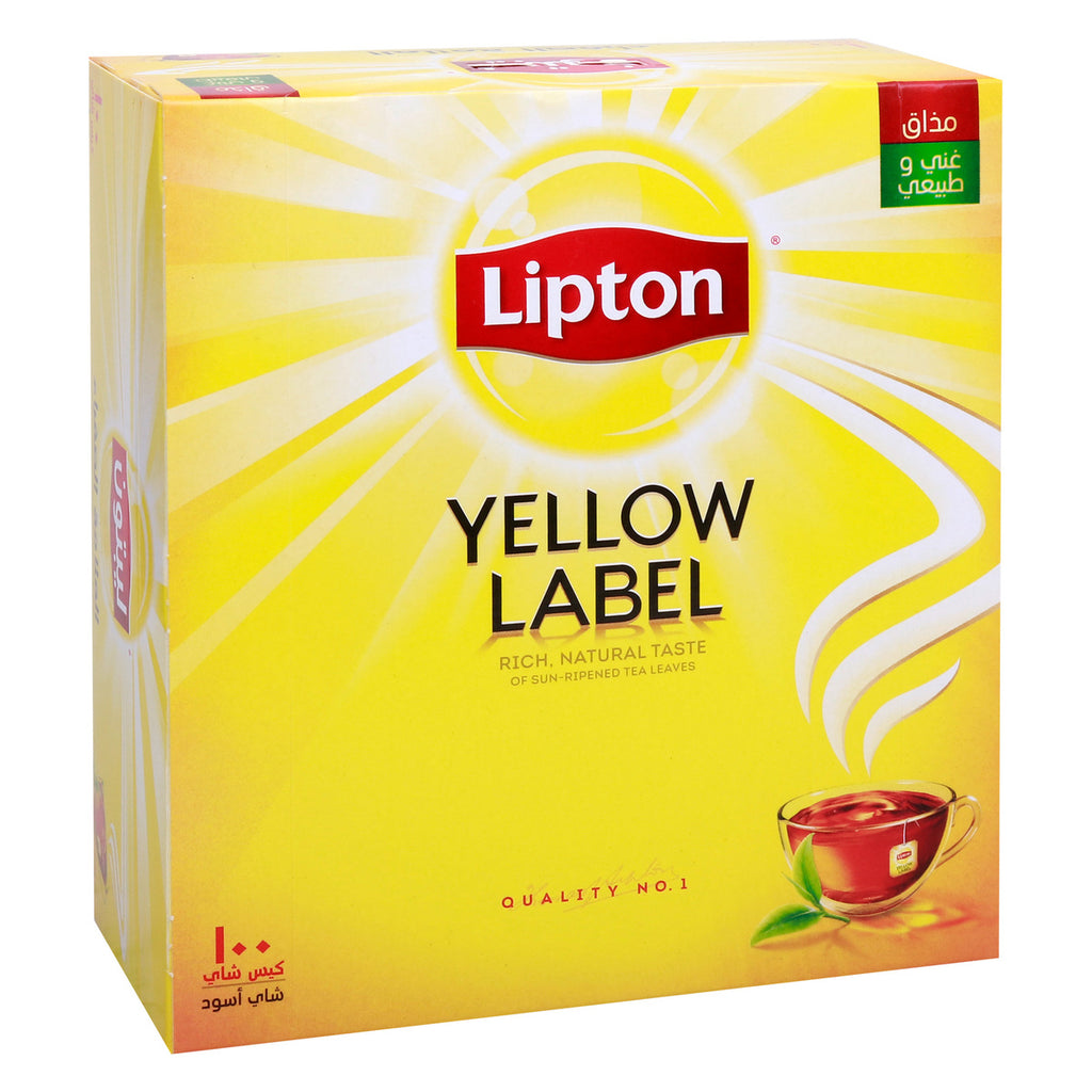 GETIT.QA | LIPTON YELLOW LABEL TEA 100 PCS 200 G | COD available