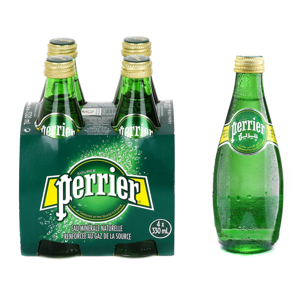 Perrier Natural Sparkling Mineral Water Regular 330ml | GETIT.QA