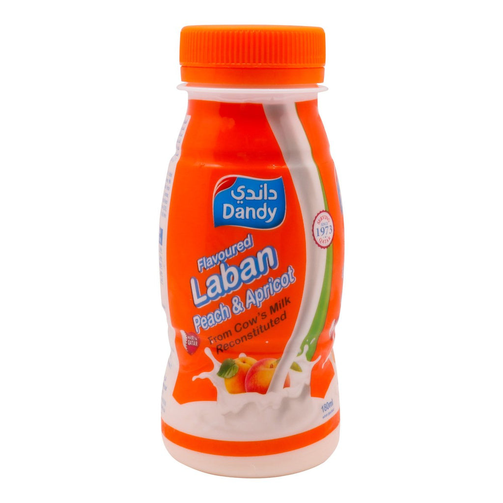 Dandy Flavoured Laban Peach&Apricot 180ml | GETIT.QA