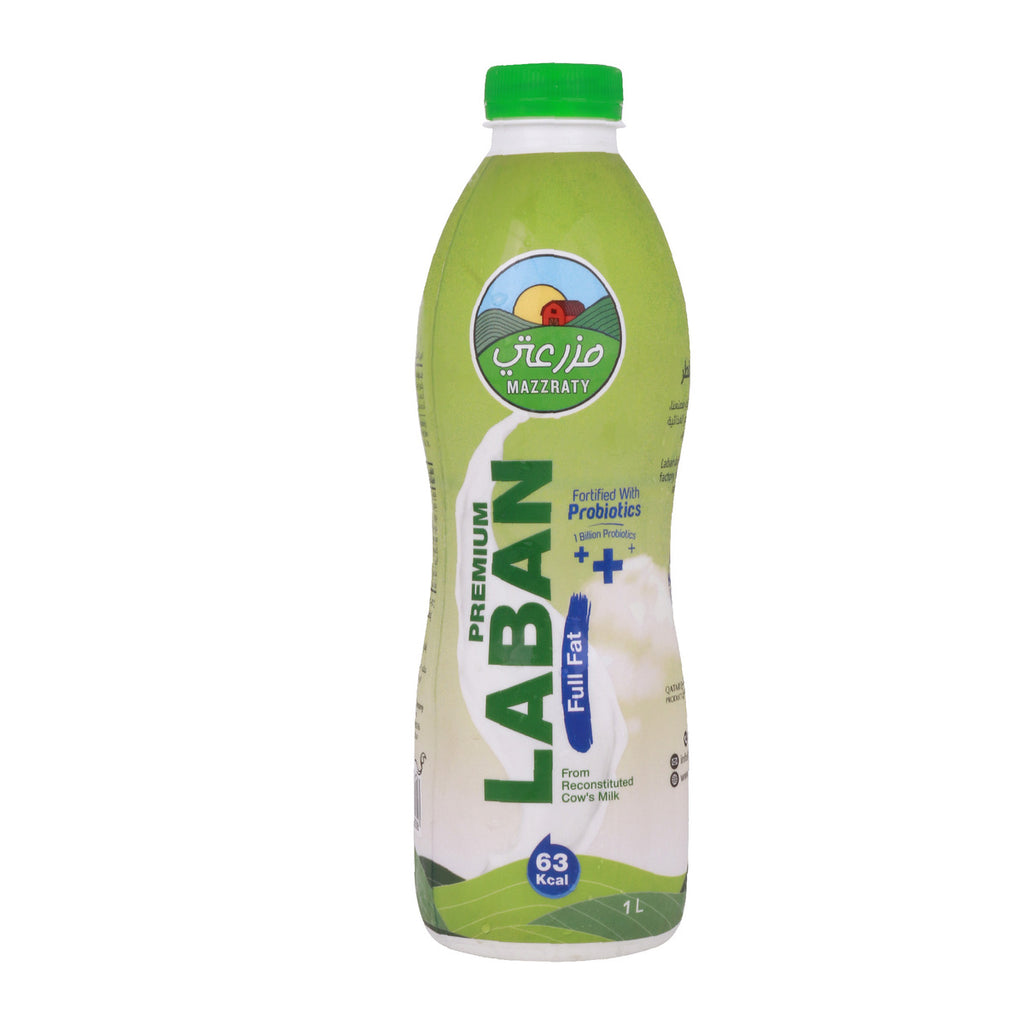 Mazzraty Premium Laban Probiotics Full Fat 1Litre | GETIT.QA