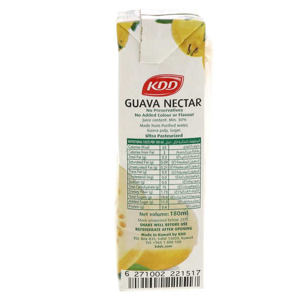 KDD Guava Nectar 180ml x 6pcs | GETIT.QA