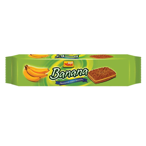 Nabil Banana Flavoured Cream Biscuits 82g | GETIT.QA