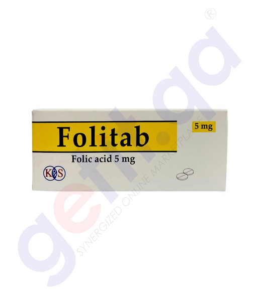 GETIT.QA | Buy FOLITAB FOLIC ACID 5 MG 20 TABLETS Doha Qatar