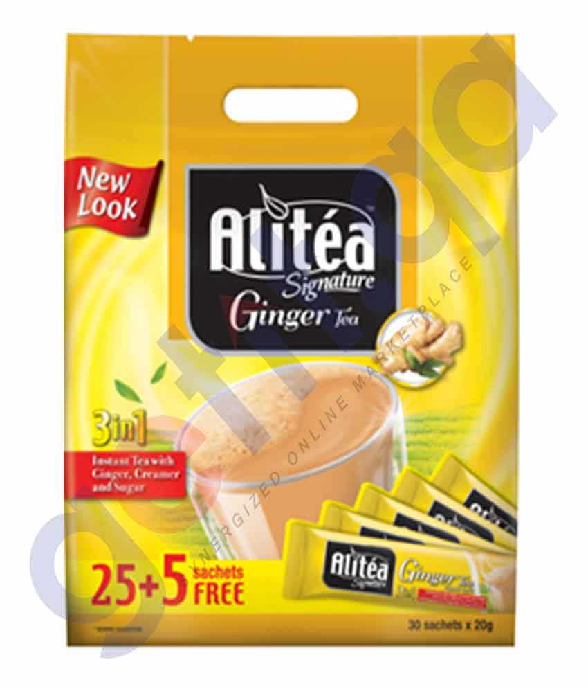 GETIT.QA | Buy ALICAFE SIGNATURE GINGER TEA 25 + 5 SACHETS Online in ...